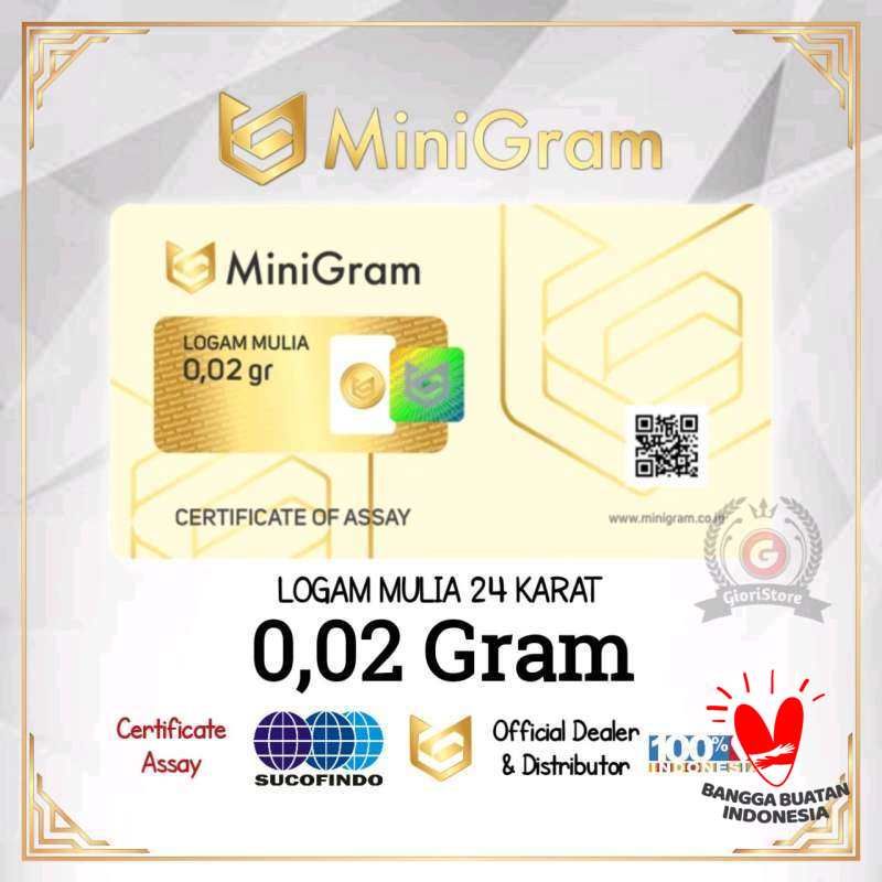 Promo MiniGram 0.02 Gram Logam Mulia Emas Mini 24k Diskon 9% di Seller ...