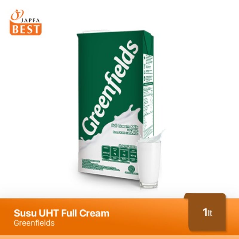 Promo Greenfields Full Cream Susu UHT 1000mL | Susu Greenfield UHT Full ...