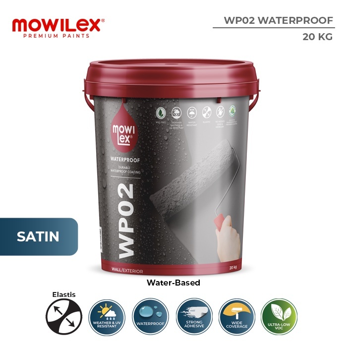 Jual Mowilex WP02 Waterproof Cat Pelapis Anti Bocor [20 kg] - WP 910 ...