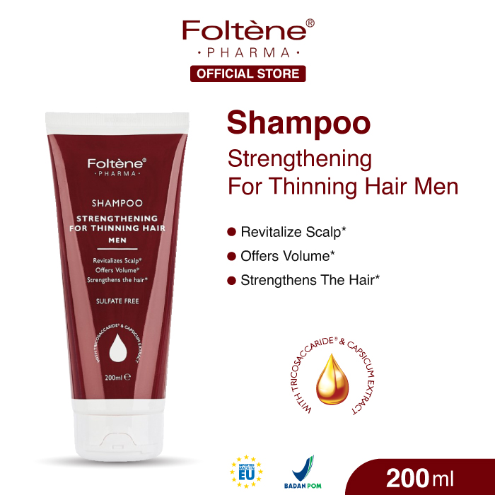 Jual Foltene Shampoo Strengthening For Thinning Hair For Men Tube 200 ...