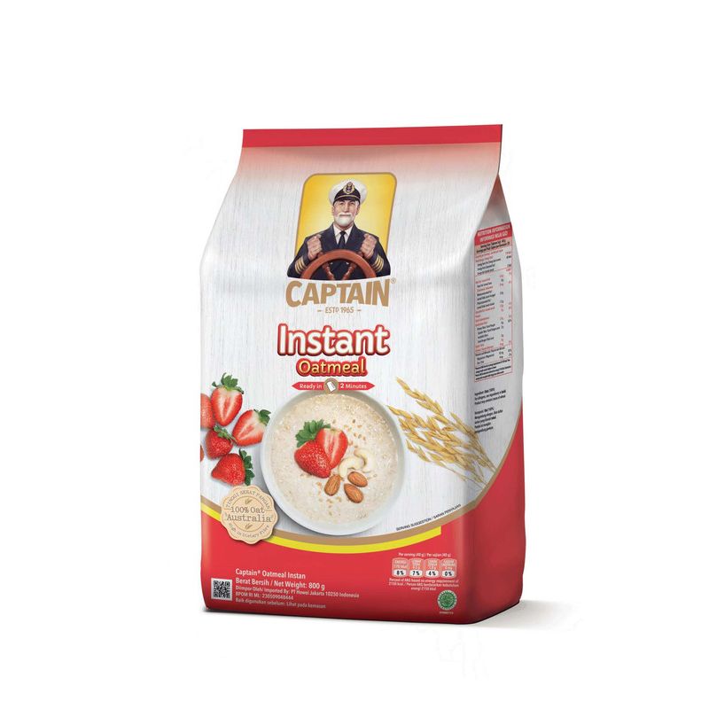 Promo Captain Oats Instant Merah Sereal & Oatmeal [800 g] Diskon 18% di ...