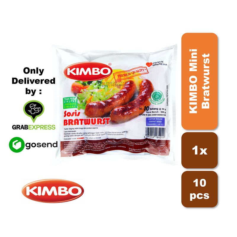 Jual Kimbo Mini Bratwurst Sosis [10 pcs] di Seller Rumah Frozen Bintara ...