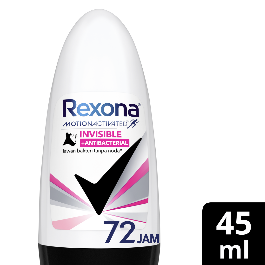 Promo Rexona Women Deodorant Anti-perspirant Roll On Invisible + Antibacterial All In One - Anti ...