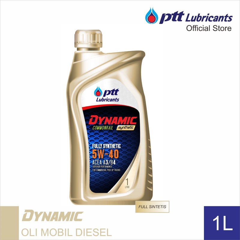 Promo PTT Lubricants Dynamic Commonrail Synthetic SAE 5W-40 Oli Mesin ...