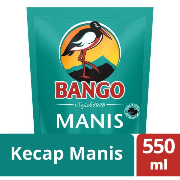 Jual BANGO Kecap Manis Pouch 550Ml - Kecap Manis Refill, Soy Sauce ...