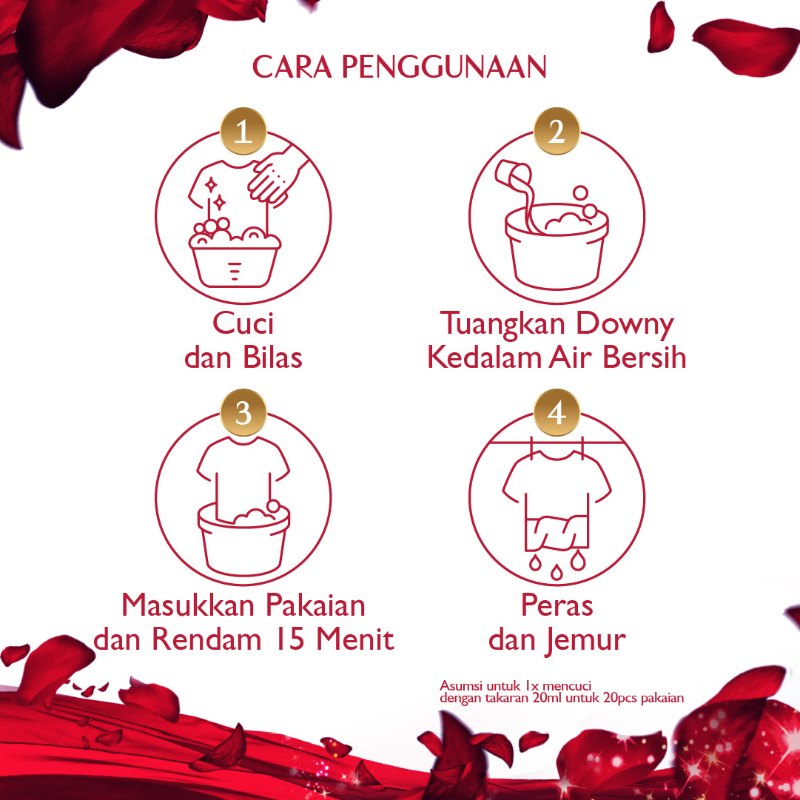 Promo Downy Passion Softener Pewangi Dan Pelembut Pakaian Konsentrat ...