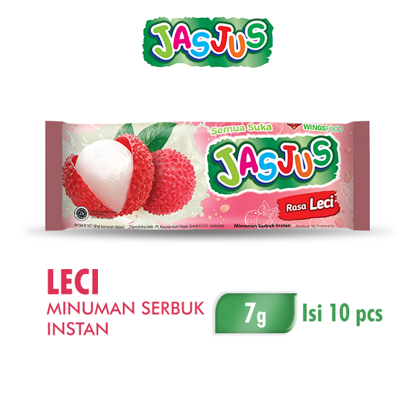 Jual Jasjus Minuman Serbuk Instan Rasa Leci [8 g x 10 sachet] di Seller ...
