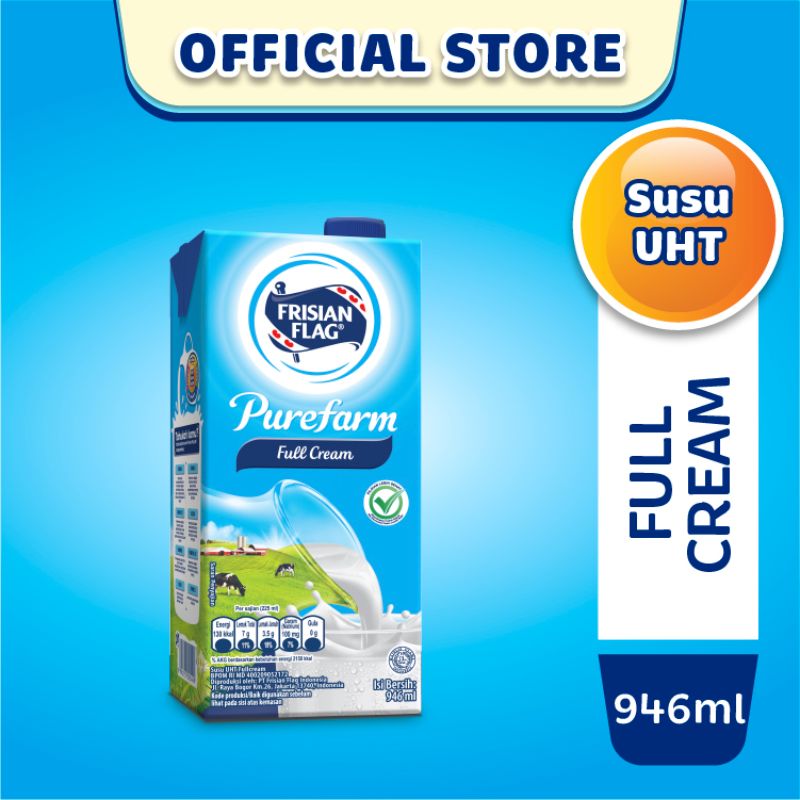 Jual SMG/JOG/SOLO - Frisian Flag Full Cream Susu UHT [946 mL] di Seller ...