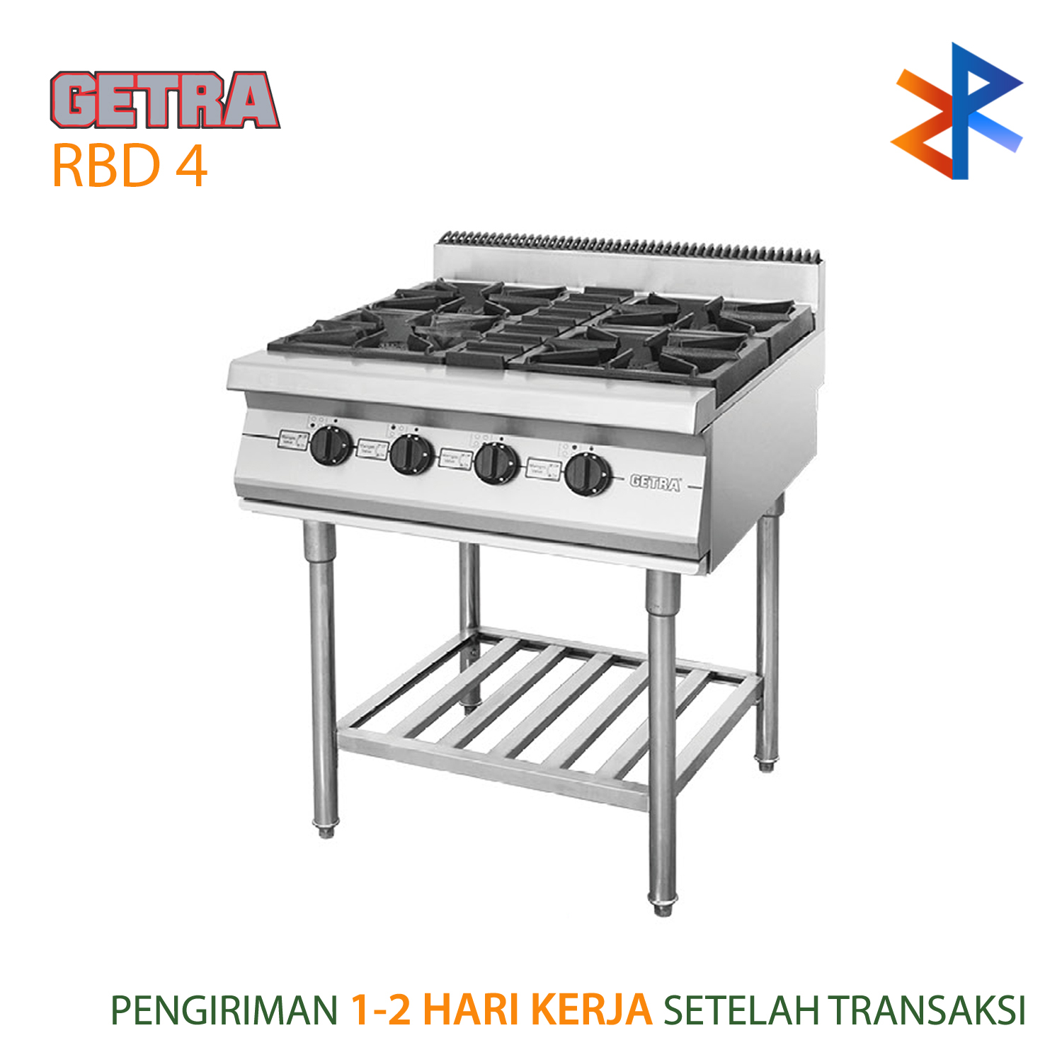 Jual Gas Open Burner with Stand GETRA RBD 4 / RBD4 di Seller Refcon ...