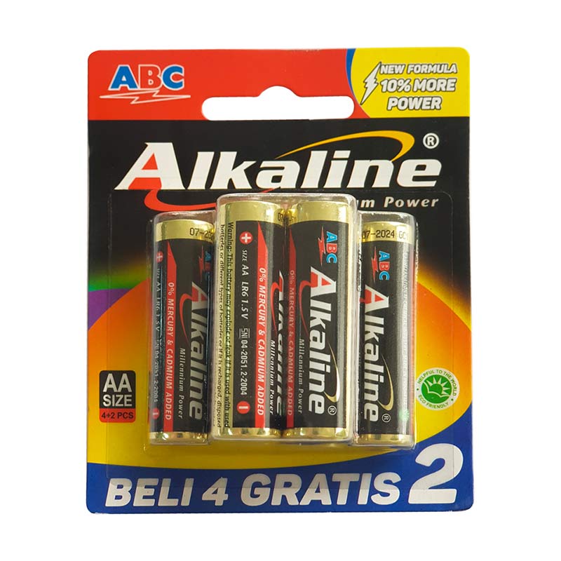 Jual Abc Alkaline Lr-06 Mp Aa 4 + 2pcs Di Seller Alfamidi Flagship ...