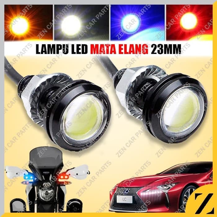 Jual Lampu LED Eagle Eyes Mata Elang 12v 23mm bumper sein rem mobil ...