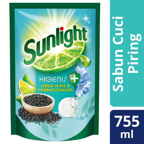 Jual Sunlight Sabun Cuci Botol & Piring Habatussauda 755Ml - Baby ...