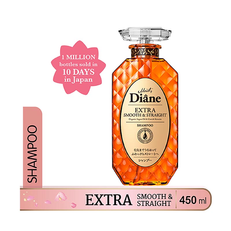 Promo Moist Diane Smooth & Straight Shampoo [450 mL] Diskon 14% di ...