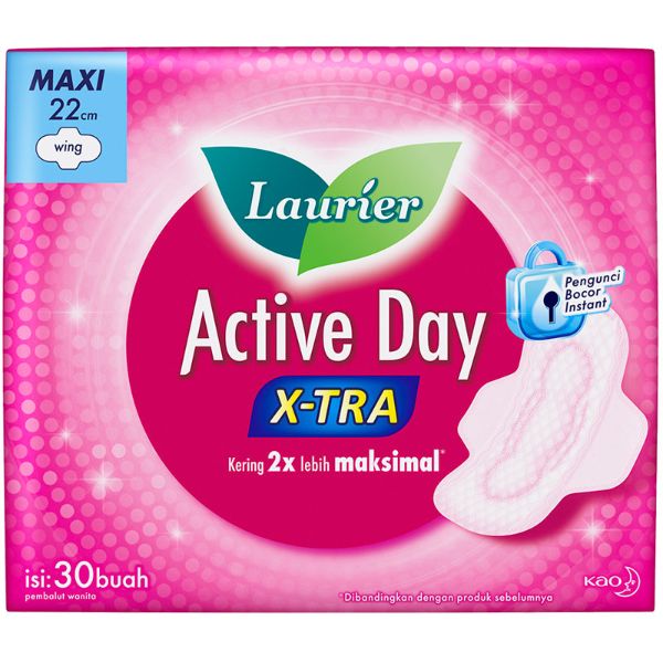 Jual Laurier Active Day Super Maxi Wing 30 Termurah - Harga Grosir ...