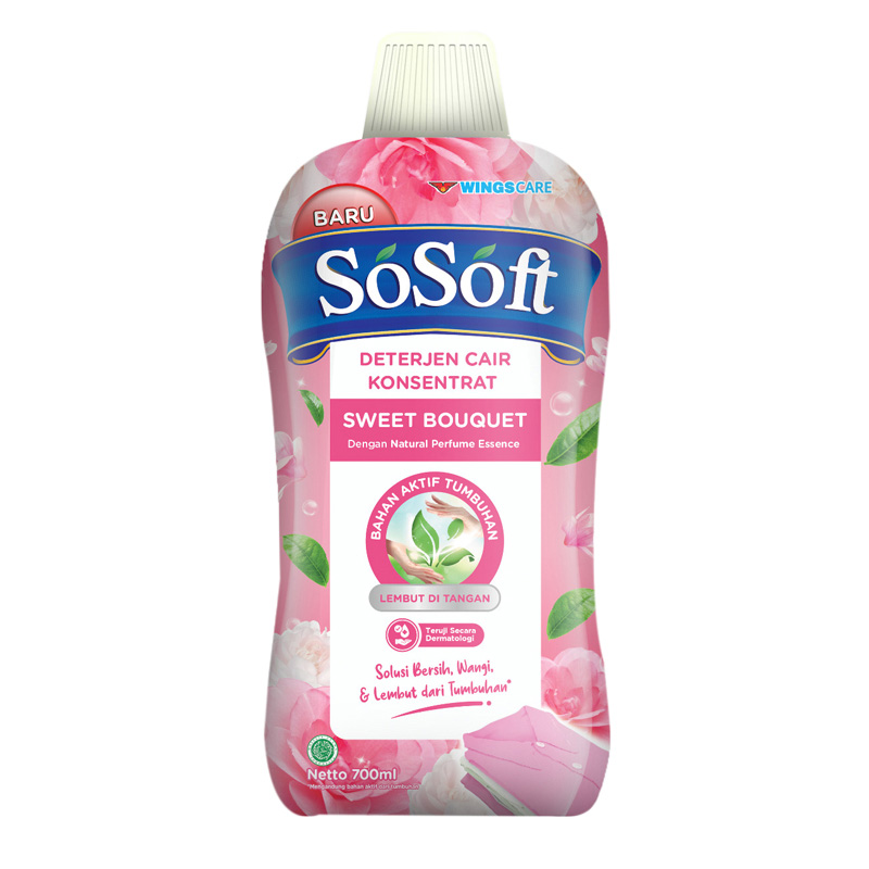 Jual SoSoft Deterjen Cair Konsentrat Sweet Bouquet 700 ml di Seller ...