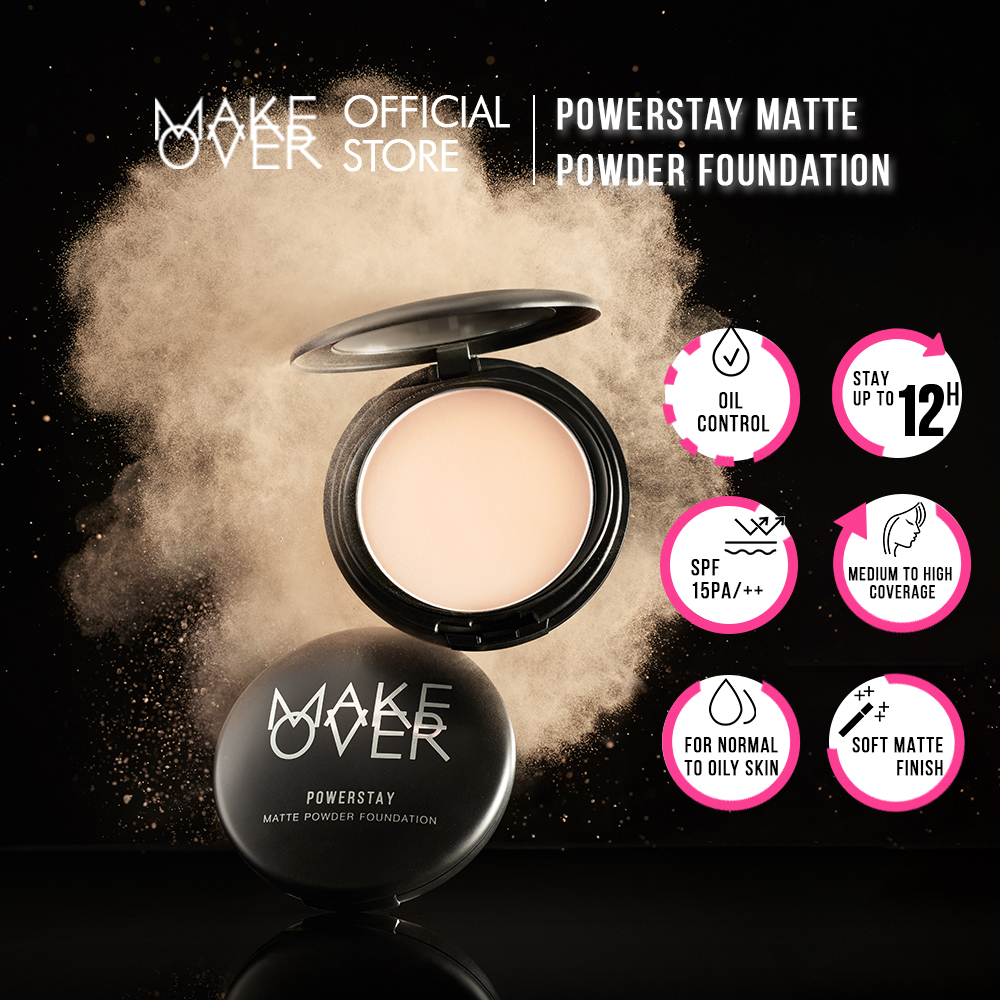 Jual [last Chance] - Make Over Powerstay Matte Powder Foundation 12 G ...