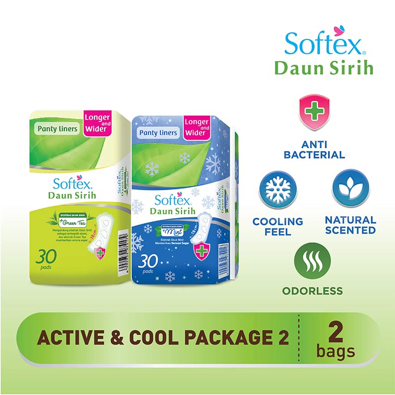 Jual Softex Daun Sirih Mint & Green Tea Package Longer & Wider ...