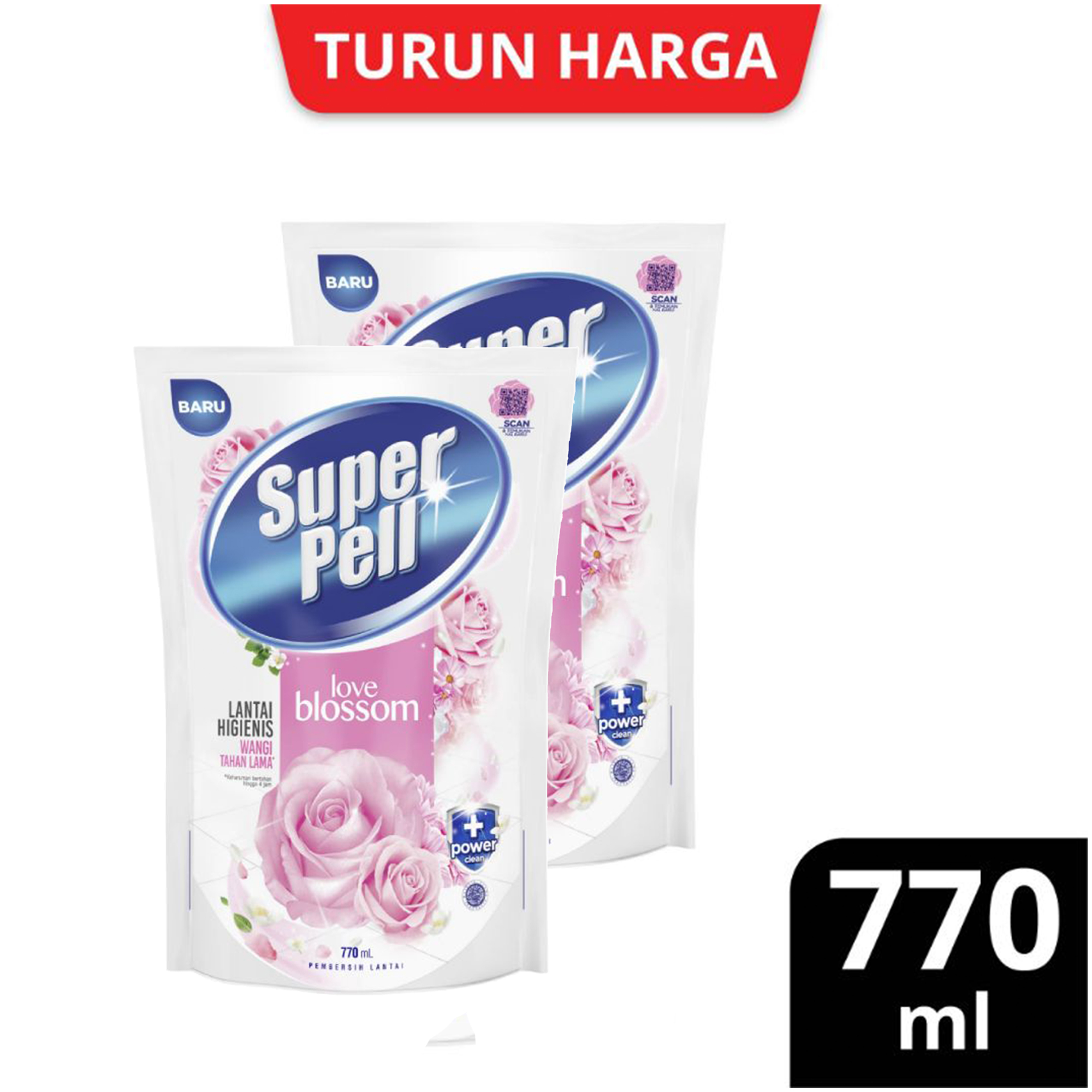 Jual Super Pell Lantai Love Blossom 770 Ml Termurah - Harga Grosir Terupdate Hari Ini | Blibli