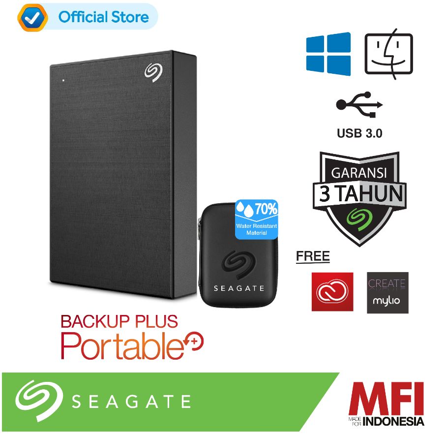 Jual Seagate New Backup Plus Portable 5tb Hardisk Eksternal Usb 3.0 ...
