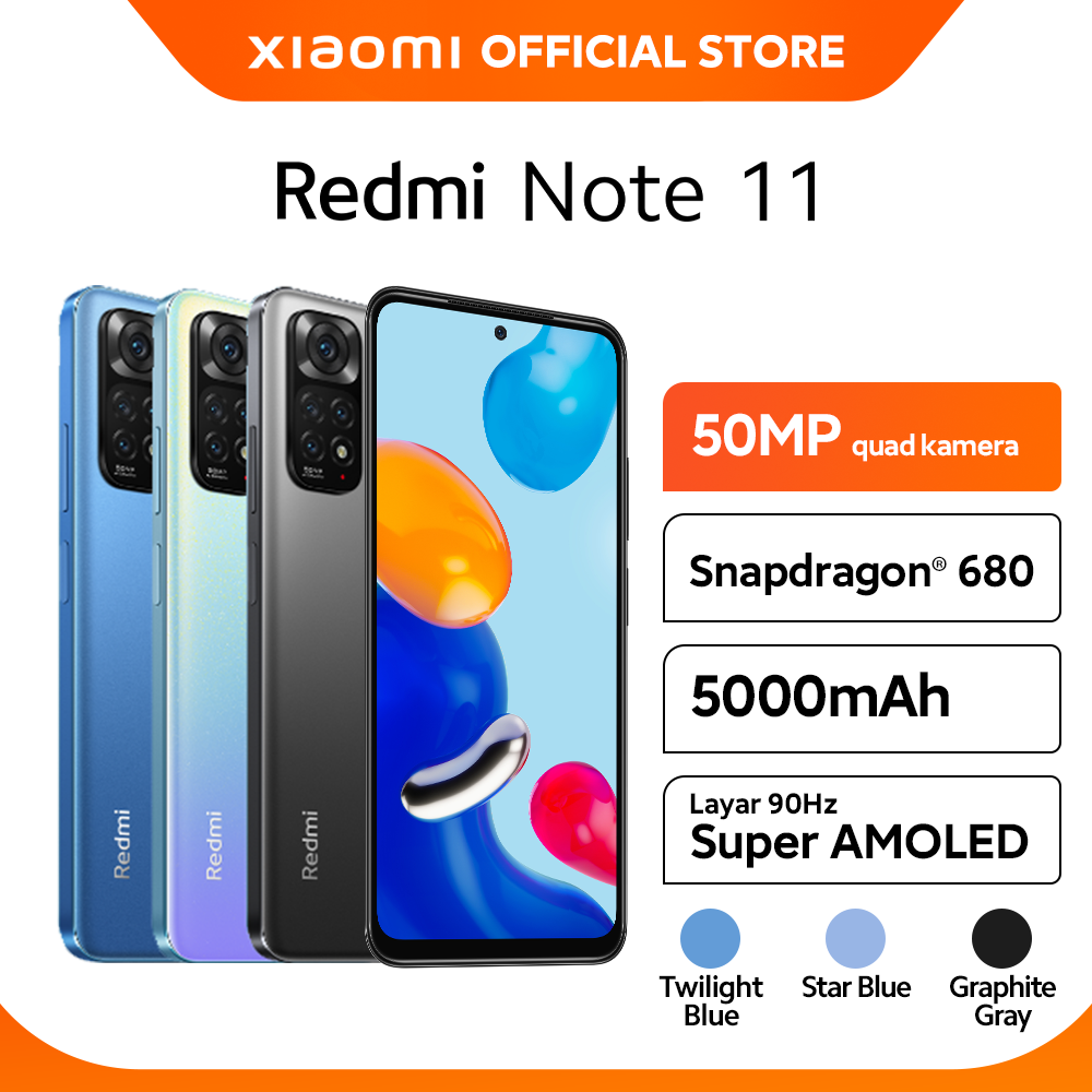 Jual Xiaomi Official Redmi Note 11 6 128gb Snapdragon® 680 50mp Ai