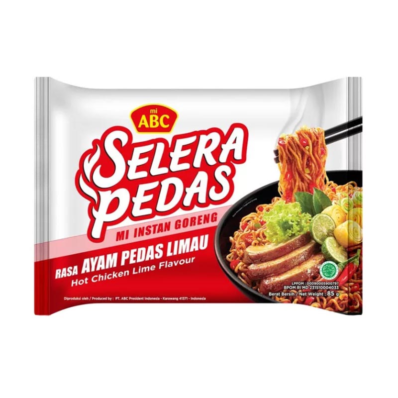 Promo ABC Selera Ayam Pedas Limau Mie Goreng Instan [70 g] Diskon 25% ...