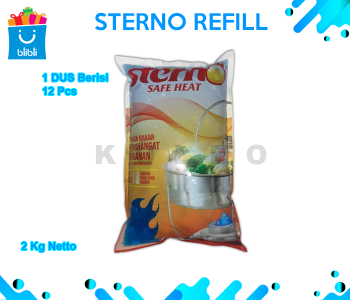 Jual Sterno Gel (Jelly) Biru 2 Kg Refill / Isi Ulang untuk Pemanas ...