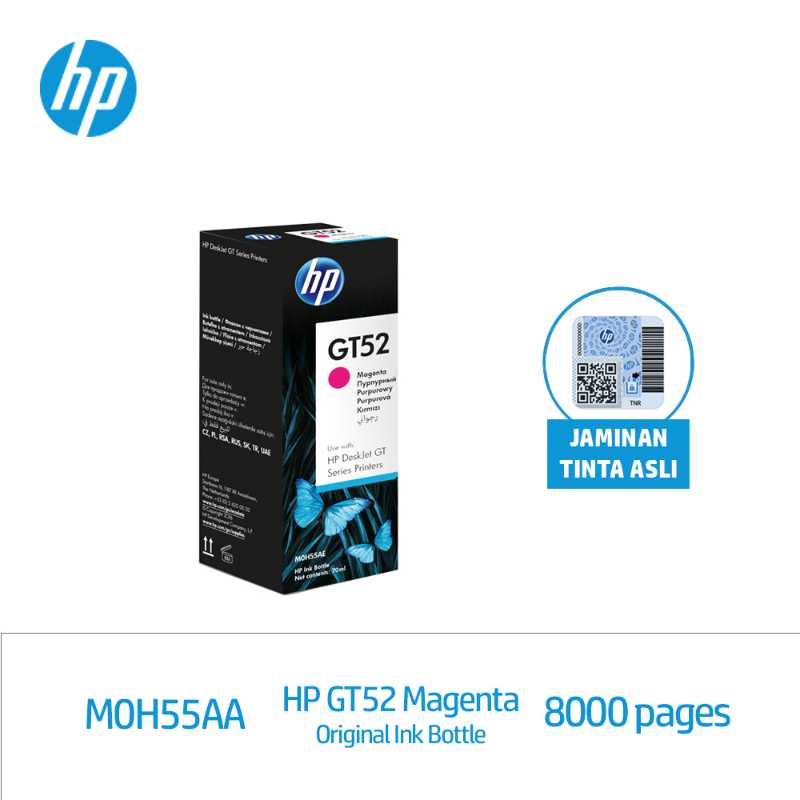 Promo HP GT52 Magenta Original Ink Bottle Diskon 7% di Seller Blibli ...