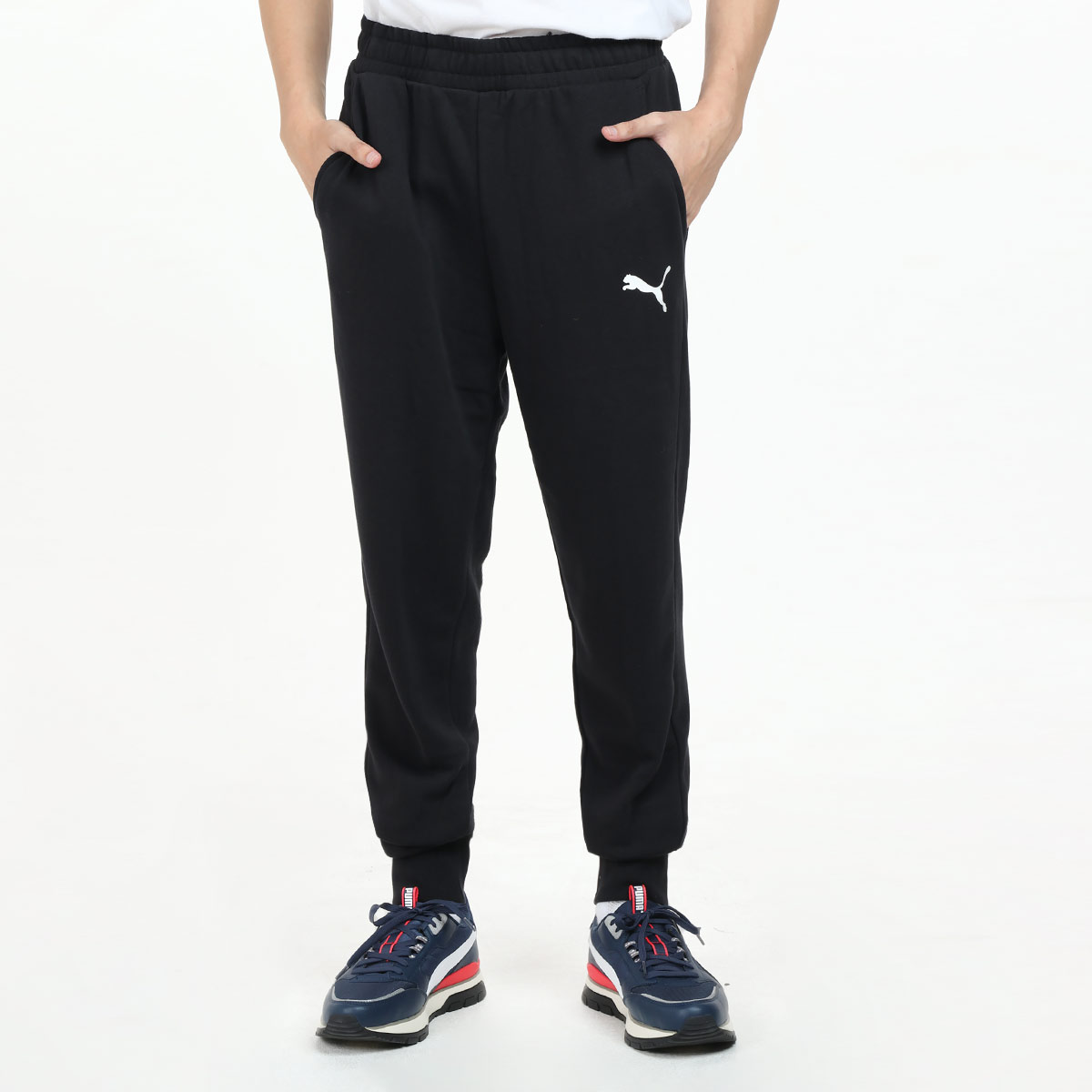 Jual PUMA Men Training Essentials Logo Pants [851754 21] - M Black di ...