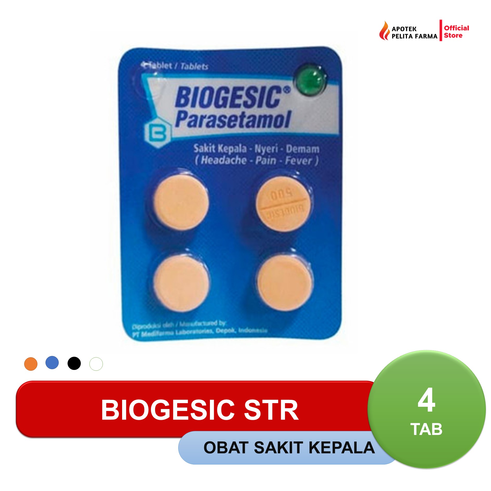 Jual BIOGESIC STR @ 4 TAB di Seller Apotek Pelita Farma Official Store ...