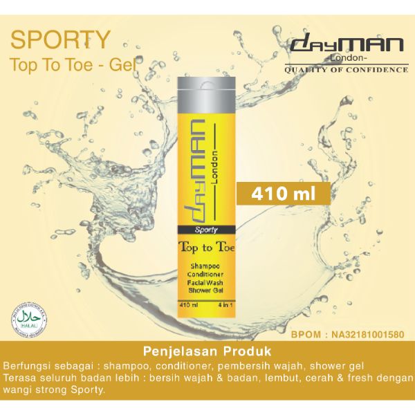 Promo Dayman Sporty Top To Toe Shampoo [410 mL] Diskon 70% di Seller ...