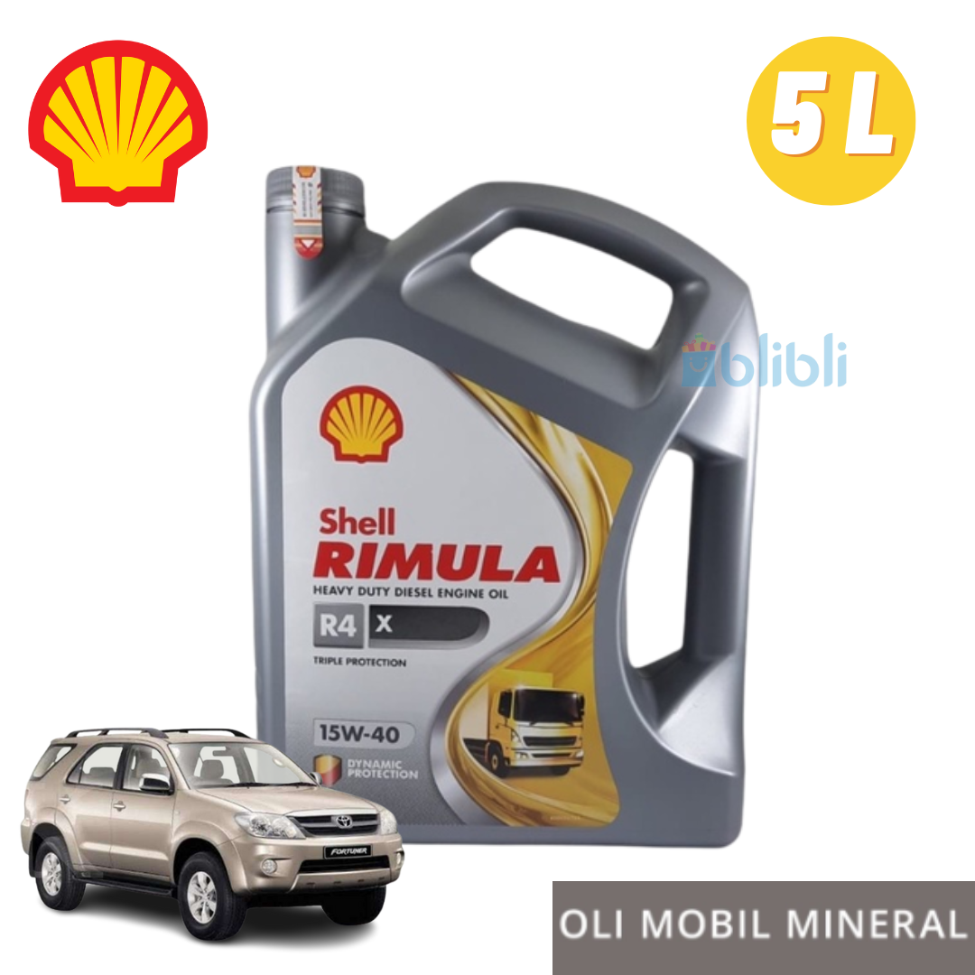 Promo Shell Rimula R4X 15W40 [5L] Oli Mobil Diesel Ukuran Galon Oli ...
