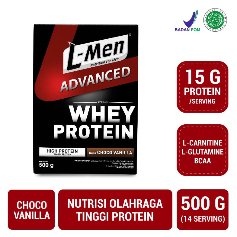 Promo L-men Whey Advanced Choco Vanilla 500g - Suplemen Tinggi Whey ...