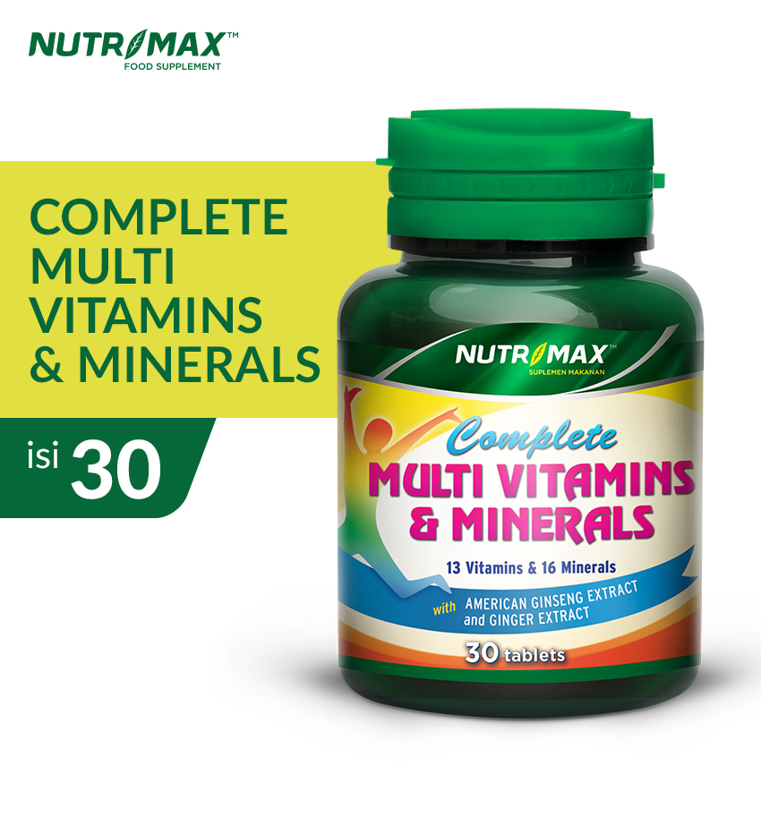 Jual Nutrimax Complete Multivitamins & Mineral [30 Tablet] Di Seller ...