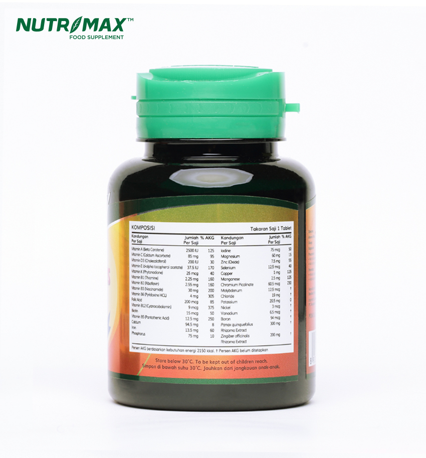 Jual Nutrimax Complete Multivitamins & Mineral [30 Tablet] Di Seller ...