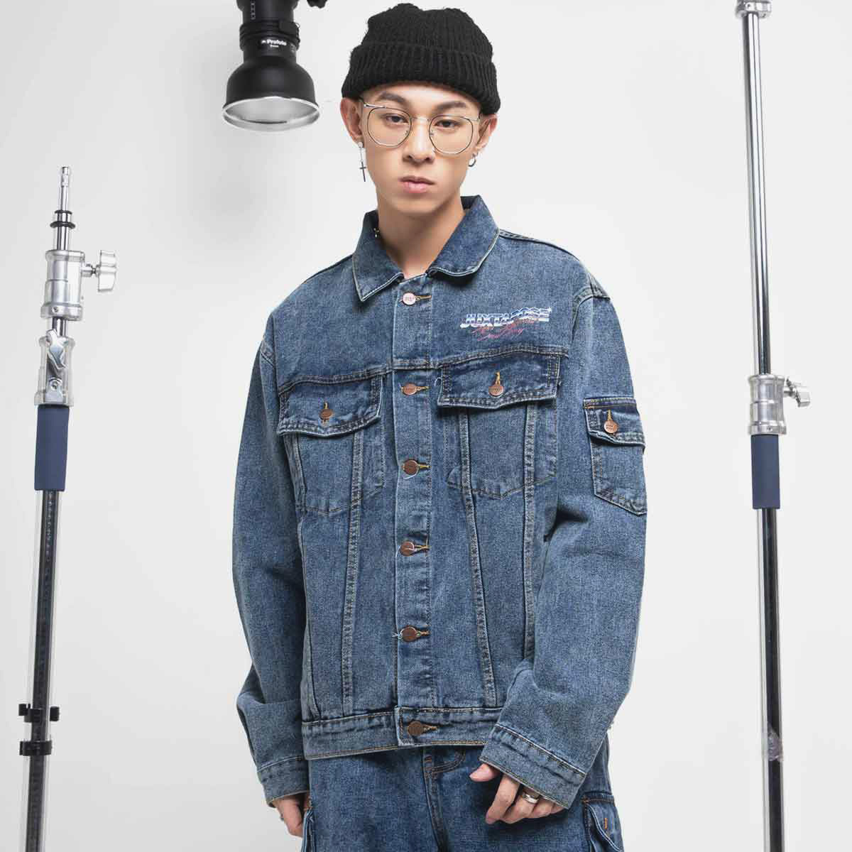 Promo SSST Juxtapose Denim Jacket Washed Indigo Diskon 45% di Seller ...