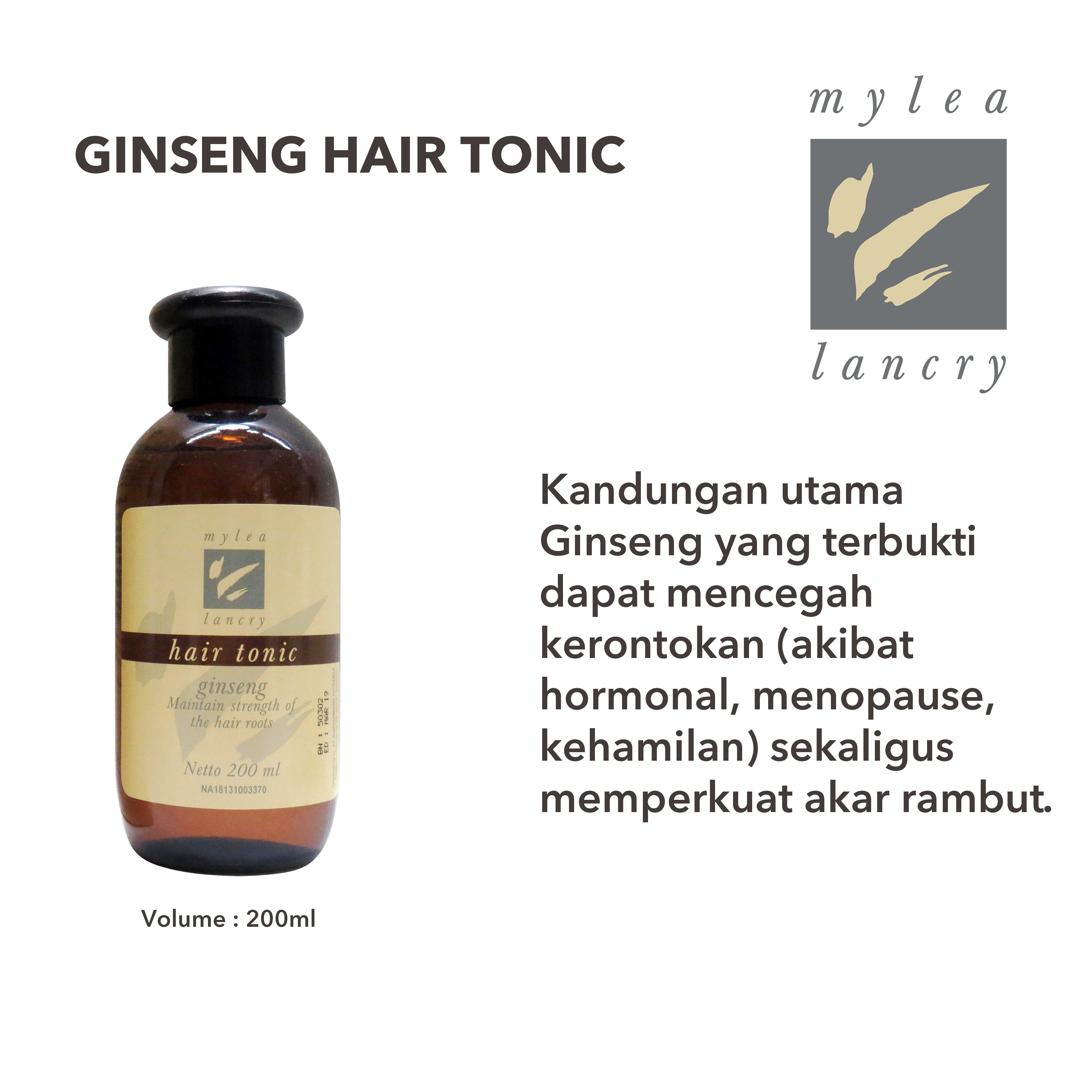 Promo Mylea Lancry Root Treatment + Ginseng Hair Tonic [200mL] Diskon ...