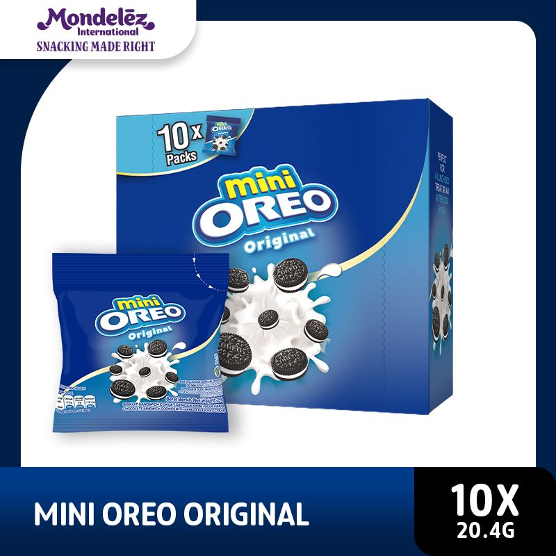 Promo Mini Oreo Biskuit Original Box [10x20.4g] Diskon 8% di Seller ...