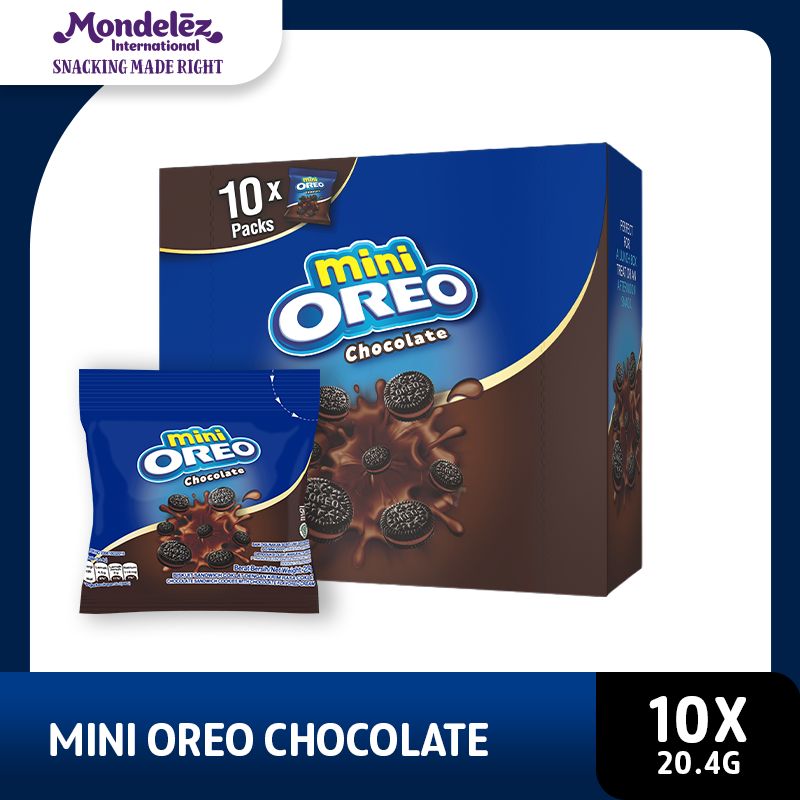 Jual Mini Oreo Biskuit Chocolate Box [10x20.4g] di Seller Blimart Offline Store (Sarana Jaya ...