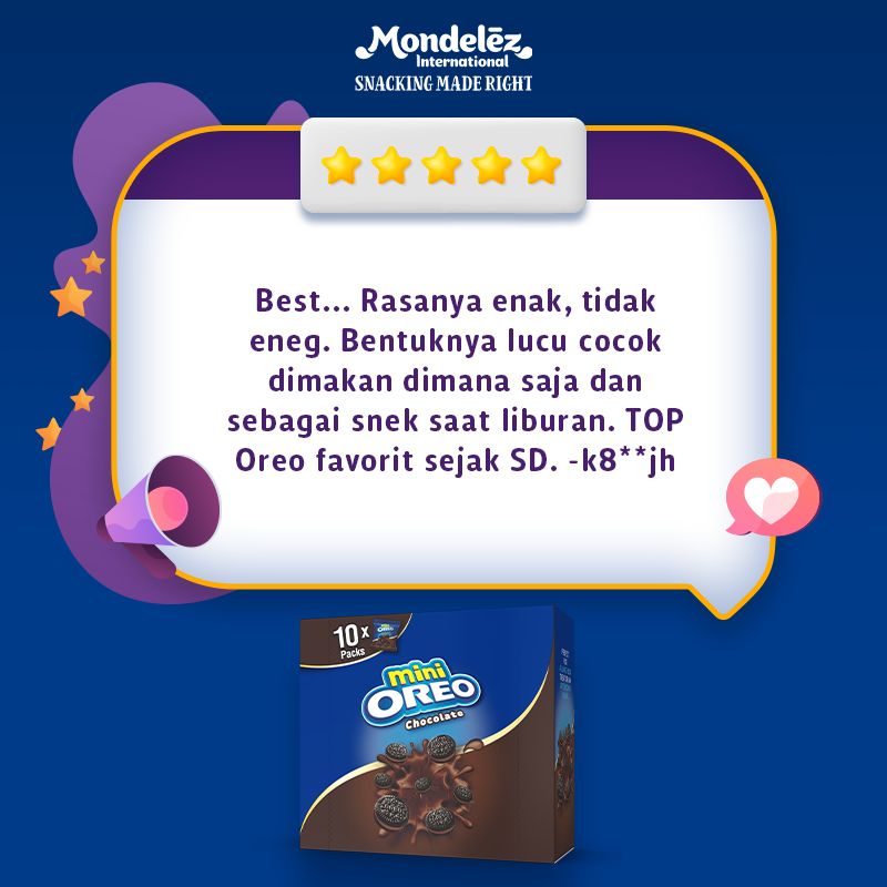 Promo Mini Oreo Biskuit Chocolate Box [10x20.4g] Diskon 4% Di Seller ...