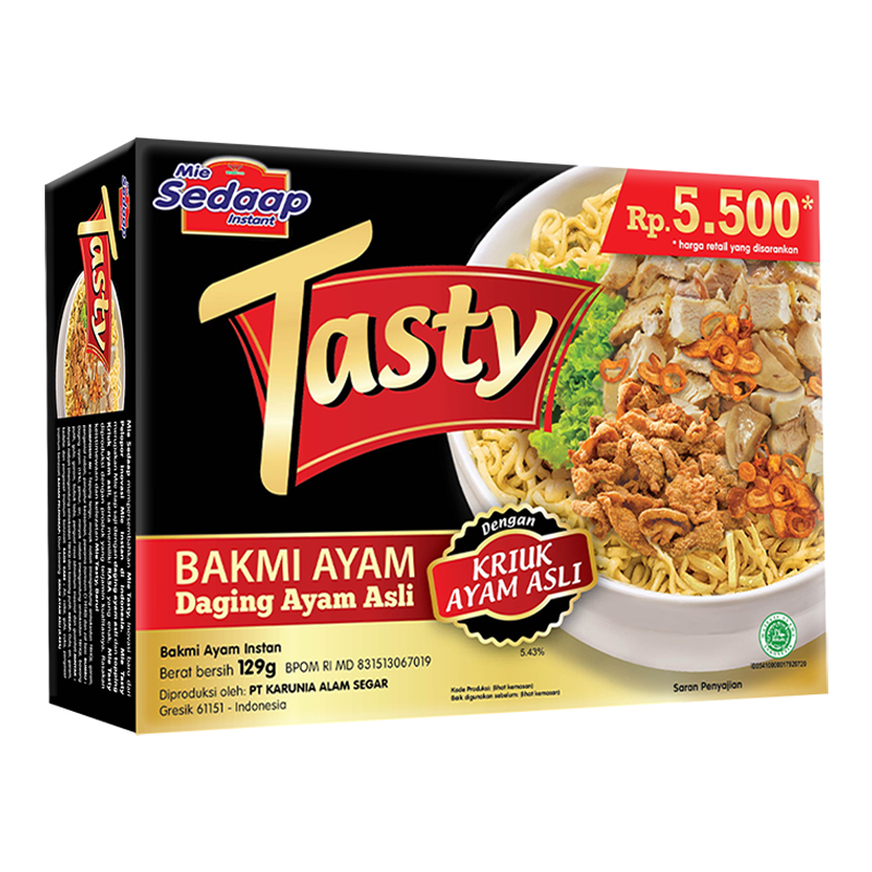 Jual Sedaap Tasty Mie Instant Bakmi Ayam 129 G Di Seller Alfamart ...