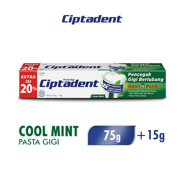 Promo Ciptadent Cool Mint Pasta Gigi [75 g] Diskon 11% di Seller ...