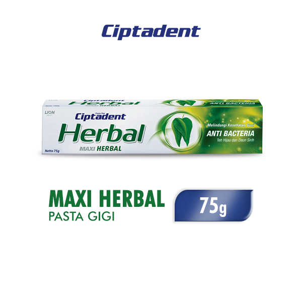 Promo Ciptadent Herbal Tube Pasta Gigi [75 G] Diskon 3% Di Seller Wings ...