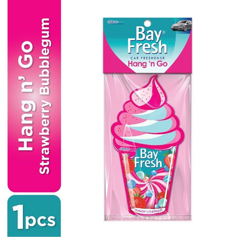 Jual Bayfresh Air Freshener Hang 'n Go Pengharum Mobil Strawberry ...