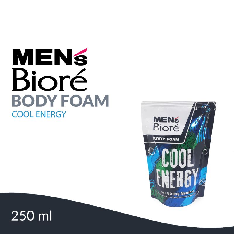 Jual BIORE MENS BODY FOAM SABUN COOL ENERGY 250 ML REFILL di Seller ...