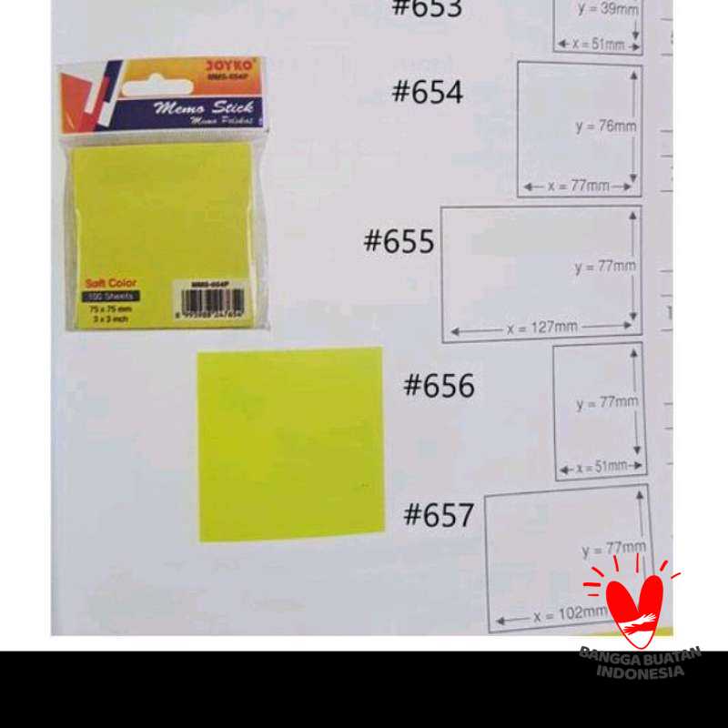 Jual Memo Stick Joyko [mms-0657] / Sticky Notes / Penanda Buku / Marks ...