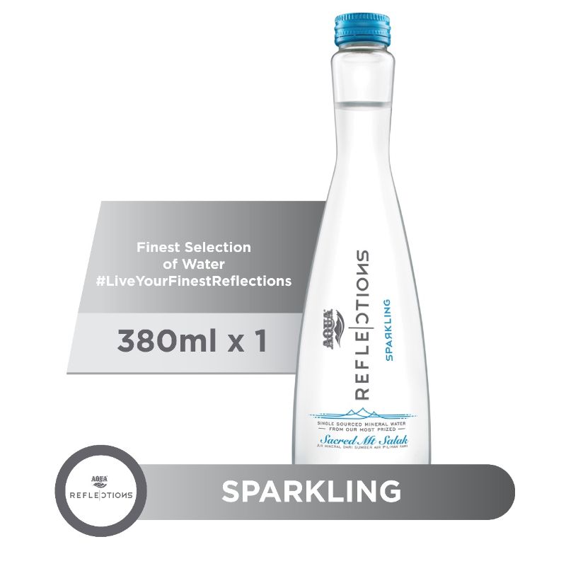 Jual Aqua Reflection Air Berkarbonasi Sparkling [380 mL] di Seller ...
