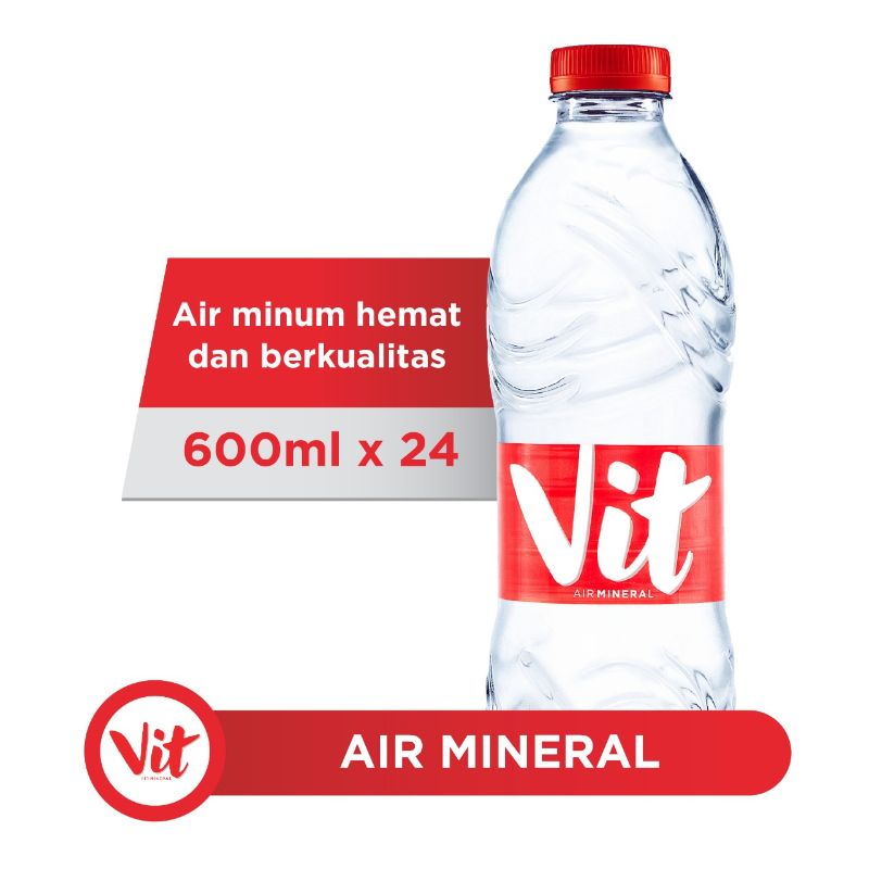 Jual Air Mineral Vit 600 Ml 600ml Isi 24 Botol Di Seller Mandiri Gas ...