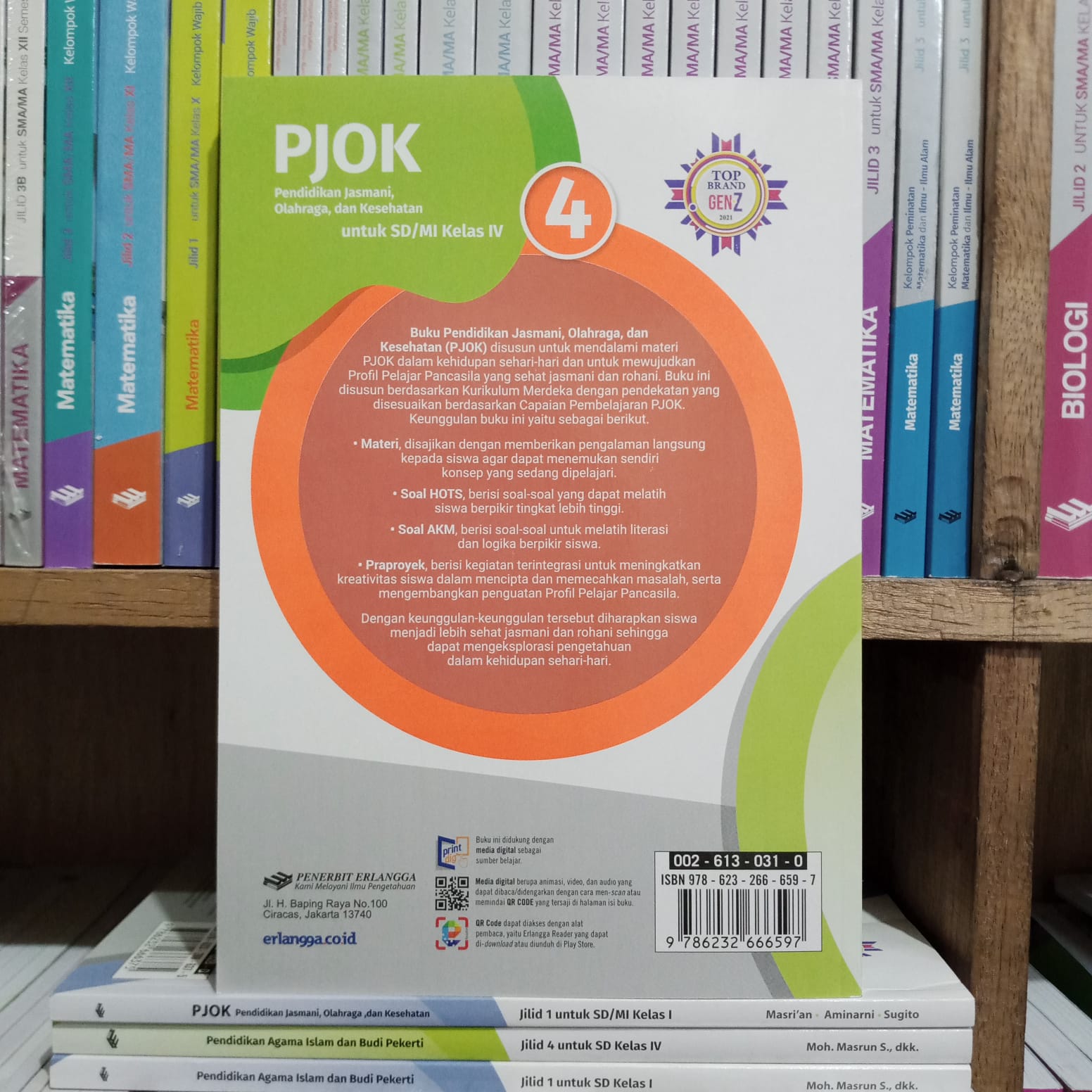 Promo Buku Pjok Kelas 4 Sd Kurikulum Merdeka 2021 Erlangga Diskon 22% Di Seller Toko Buku Ryu ...