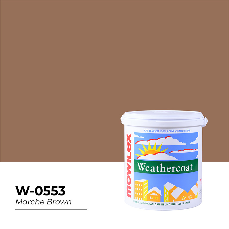 Promo Mowilex Weathercoat Cat Tembok Eksterior [2.5 L] - Marche Brown ...