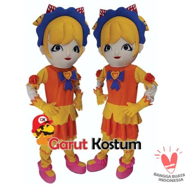 Jual Kostum maskot badut layla mobile legend kuning cantik dewasa ...